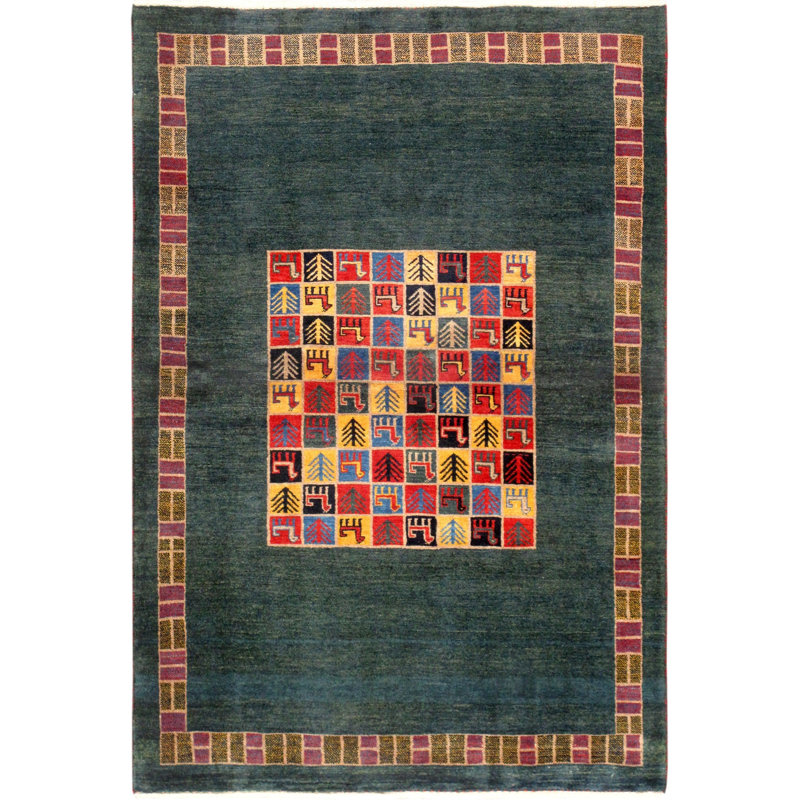 Isabelline Ninfa Patchwork Handmade Hand-Knotted Rectangle 3'3" x 5'1" Wool/Cotton Area Rug in ...